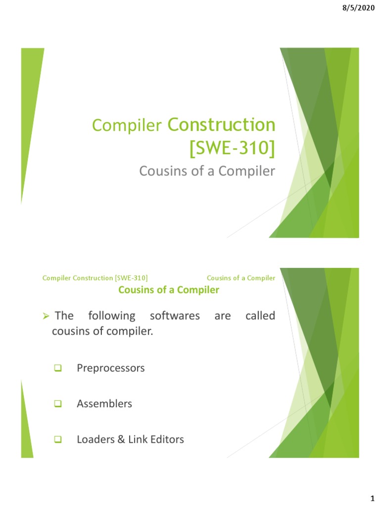 Cousins of Compiler | PDF | Compiler | Assembly Language