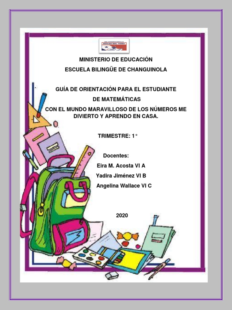 Guía de Matemáticas para Primer Grado | PDF | División (Matemáticas ... Guía de Matemáticas para Primer Grado | PDF | División (Matemáticas ...