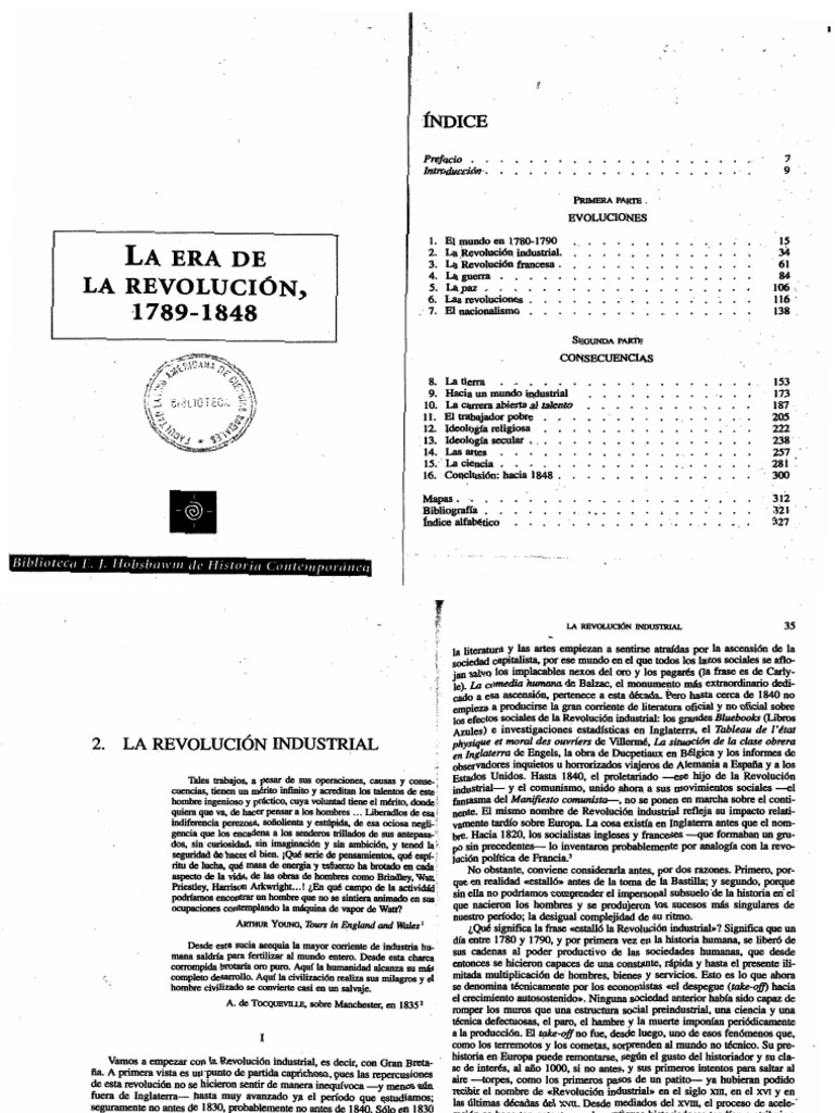 Eric Hobsbawm - La Revolución Industrial | PDF