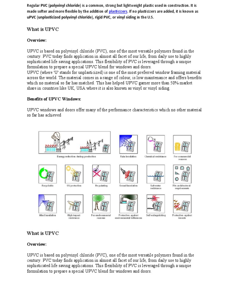 Diff For UPVC and PVC | PDF | Polyvinyl Chloride | Plastic