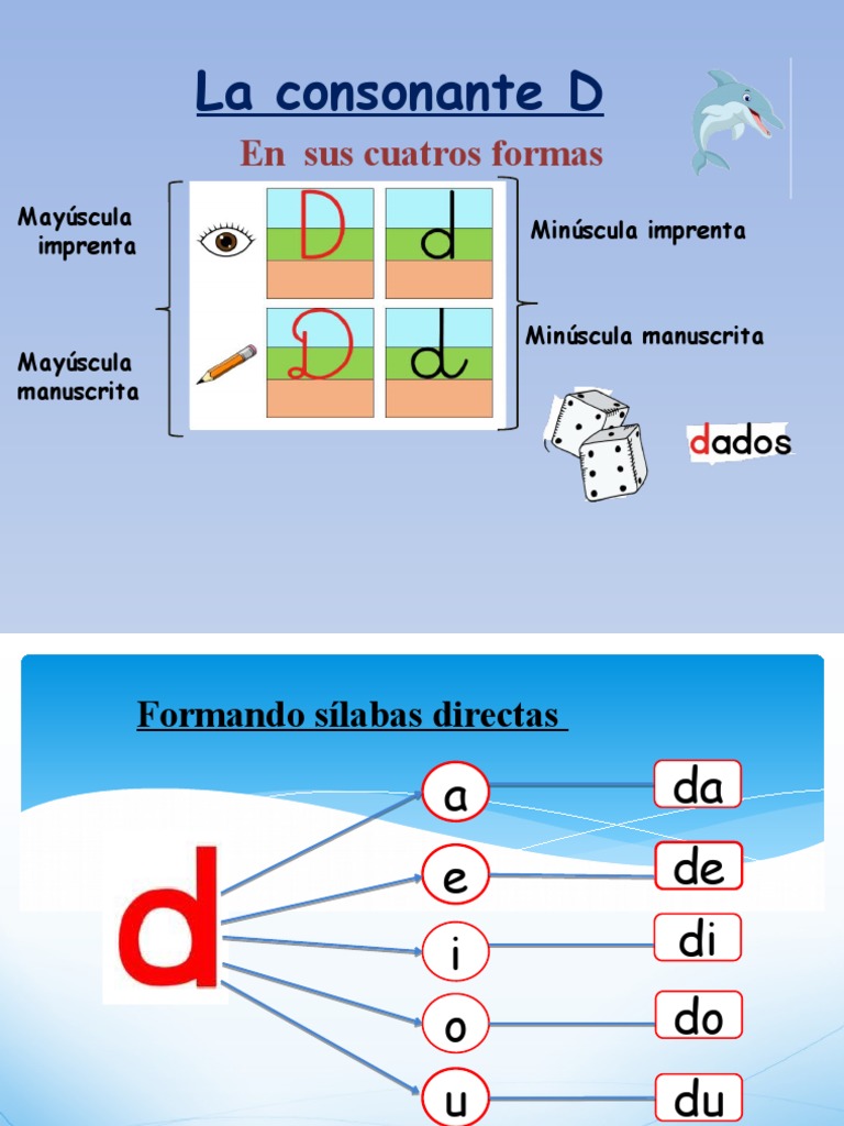 La consonante D en diferentes formas | PDF