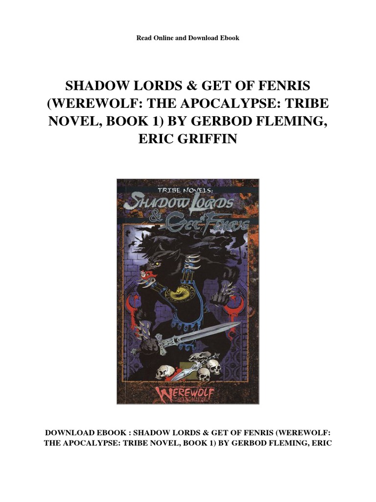 Shadow Lords & Get of Fenris Overview | PDF | Mystery, Thriller & Crime ...