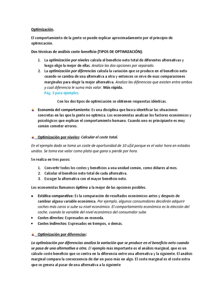 Cap 3 Resumen Acemoglu | PDF | Optimización Matemática | Costo de oportunidad