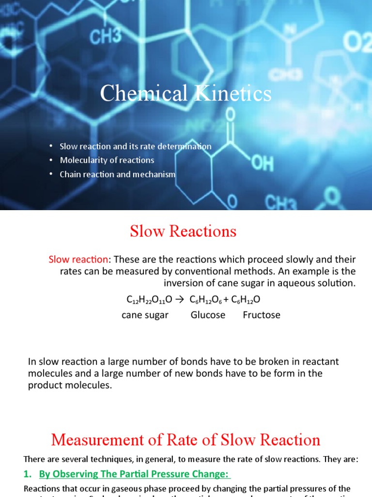 Slow Reaction | PDF | Reaction Rate | Chemical Reactions