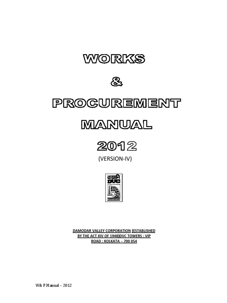 Works & Procurement Manual 2012.pdf | Business