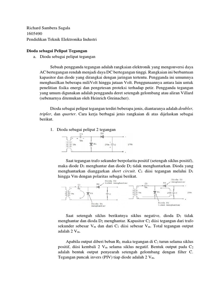 Dioda & Multivibrator Astabil | PDF | Sains & Matematika