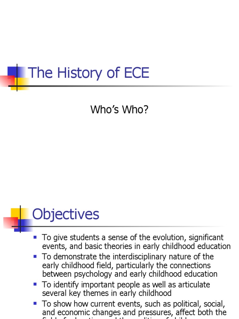 The History of ECE: Who's Who? | PDF | Learning | Action (Philosophy)