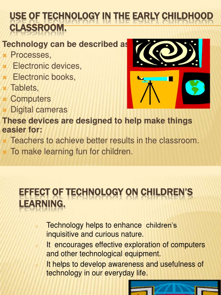 Technology in Early Childhood Education | PDF | Communication | Cognition