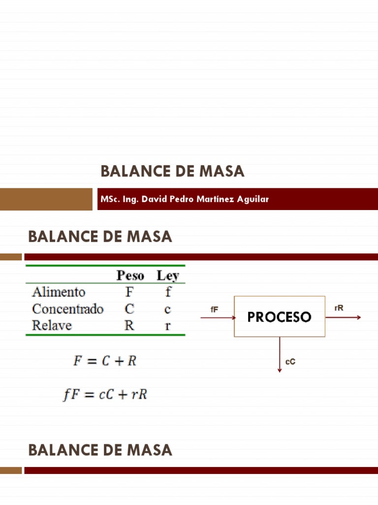 Balance de Masa PDF | PDF