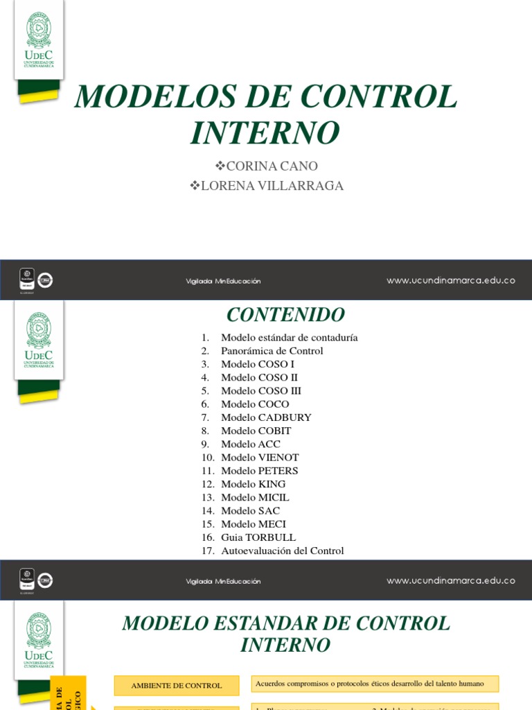 Modelos de Control Interno PDF | PDF | Ingeniería de confiabilidad ...