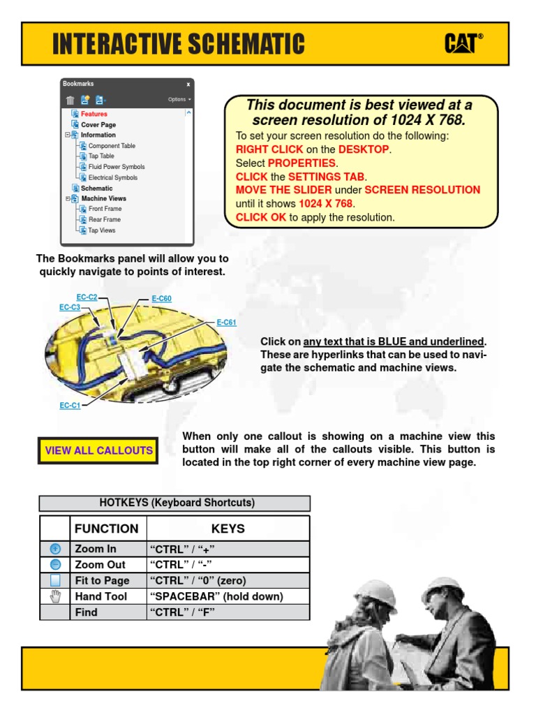 Cat 320D Hyd - And.elec Diagram PDF | PDF | Valve | Switch