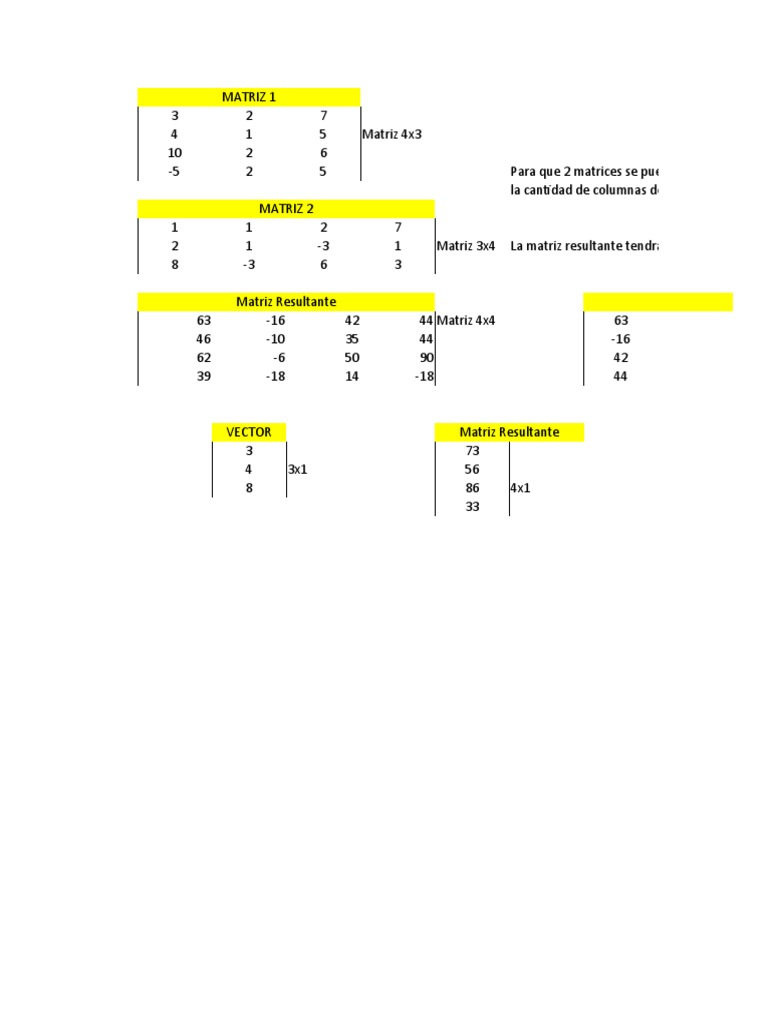 Matrices Multiplicacion y Transpuesta | PDF | Matriz (Matemáticas) | Análisis funcional