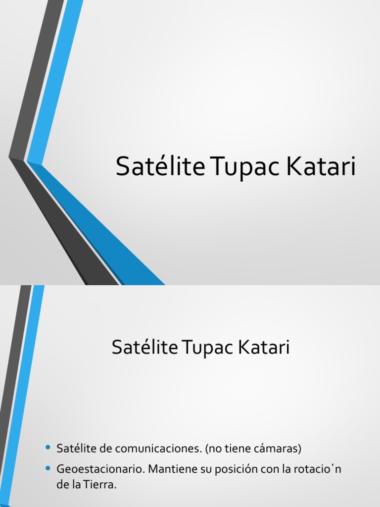 Satélite Tupac Katari | PDF