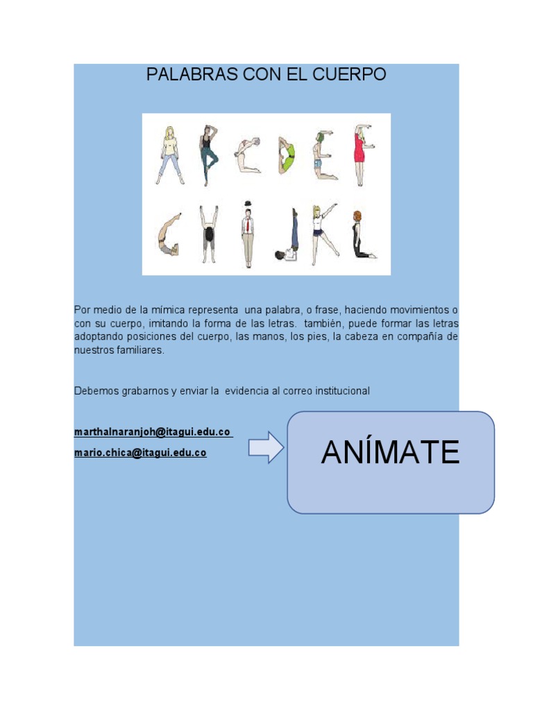 Palabras Con El Cuerpo | PDF