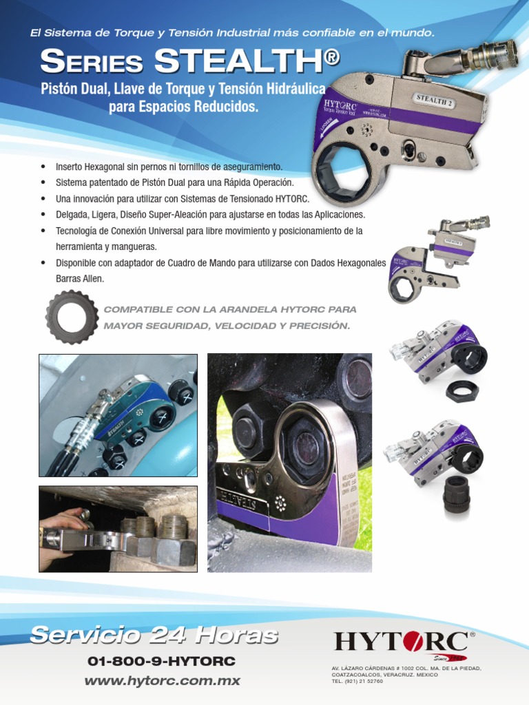 Stealth HYTORC | PDF | Herramientas | Máquinas