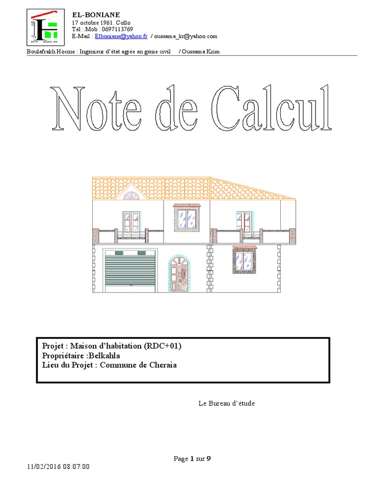 Note de Calcul R+1-Un-Exemple-de-Note-Calcul-Robot | Download Free PDF ...