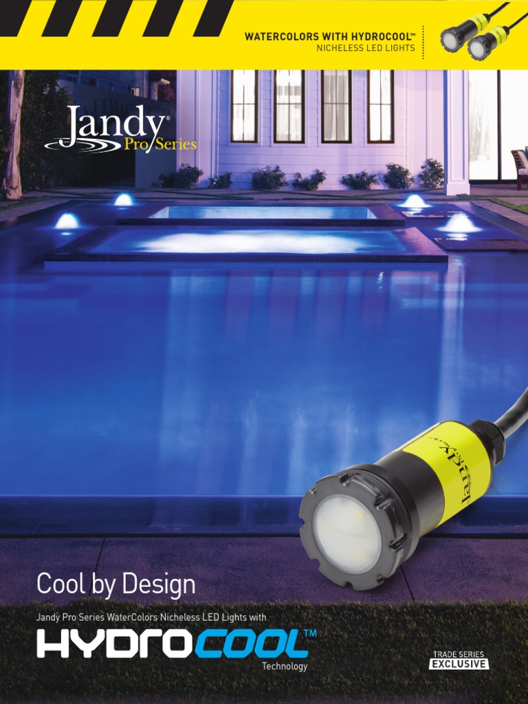 SL3367 Jandy WaterColors Nicheless LED Lights With HydroCool Sell Sheet ...