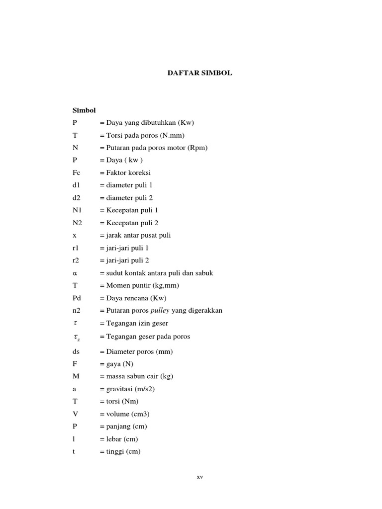 Daftar Simbol PDF | PDF | Metode & Bahan Ajar | Sains & Matematika