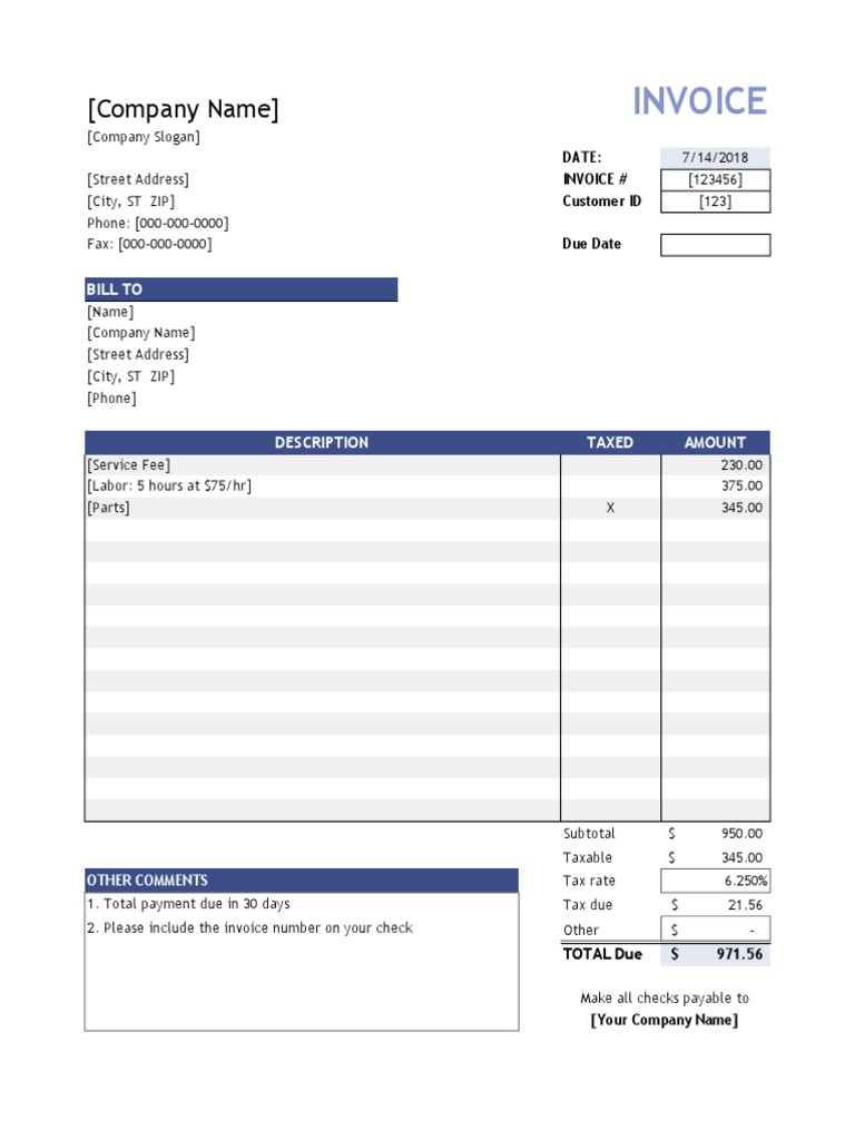 383841962-Invoice-Template Healthcare Invoice PDF | PDF