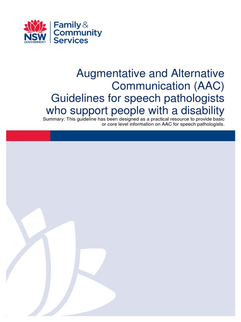 Augmentative and Alternative Communication Practice Guide PDF | PDF | Evidence Based Medicine ...