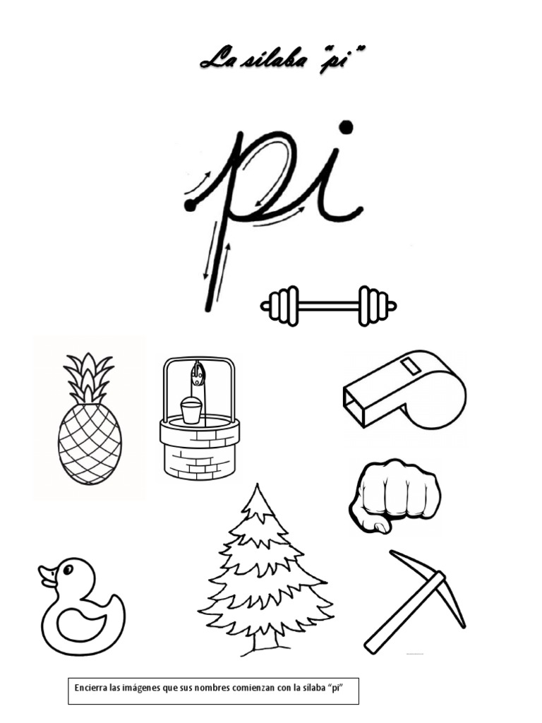Sílaba Pi para Encerrar | PDF