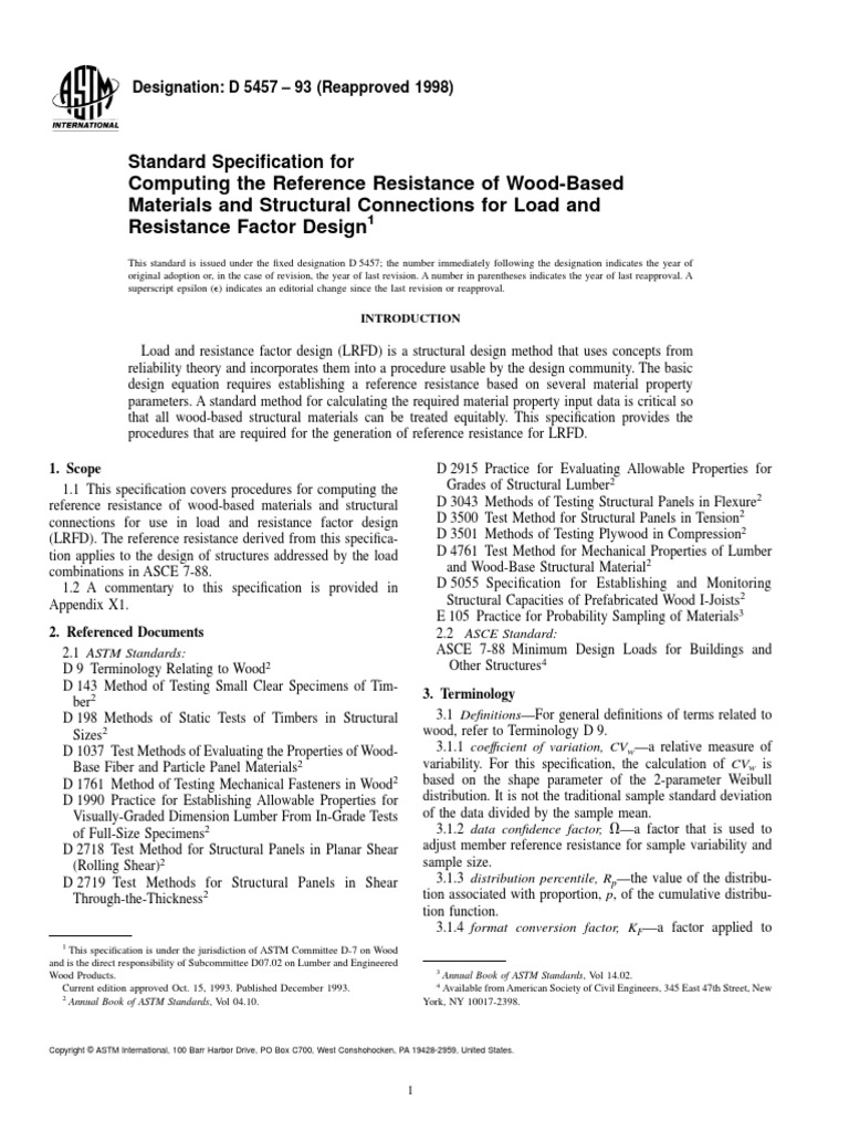Computing The Reference Resistance of Wood-Based Materials and ...