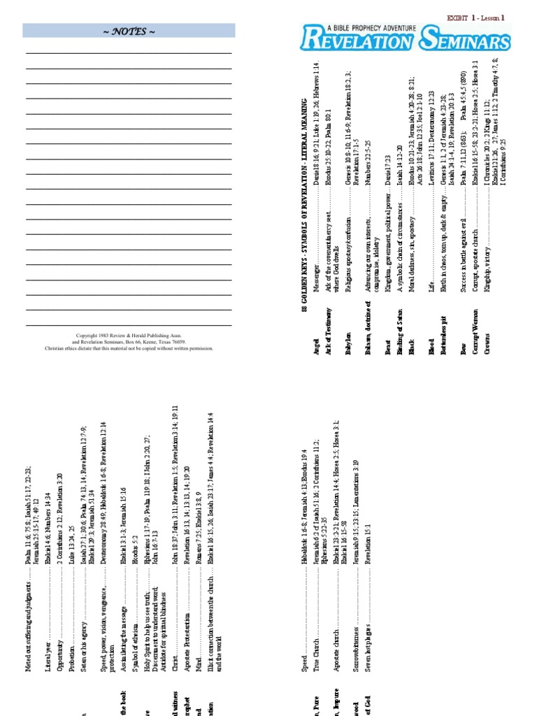 Revelation Seminar B01c Exhibits | PDF | Book Of Isaiah | Book Of ...