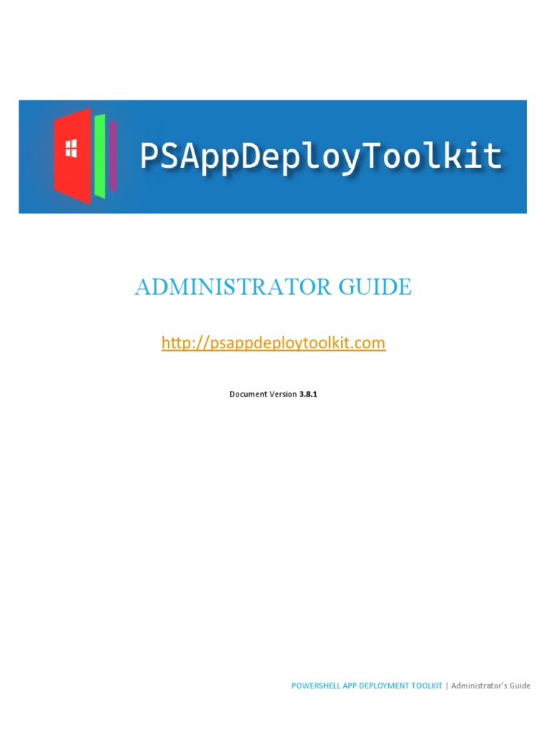 PSApp Deployment Toolkit Admin Guide | PDF | Command Line Interface | Remote Desktop Services