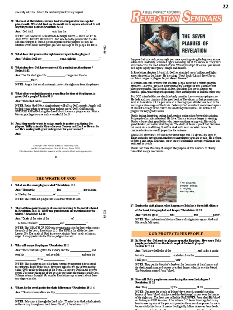 Revelation Seminar B22a | PDF | Book Of Revelation | Last Judgment