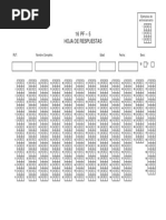 16PF Answer Sheet Template | PDF | Technology & Engineering