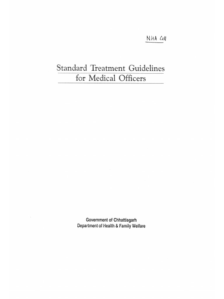 Chhattisgarh Standard Treatment Guidelines | PDF