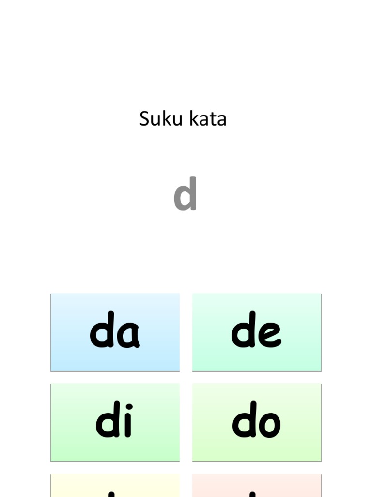 Suku Kata D | PDF