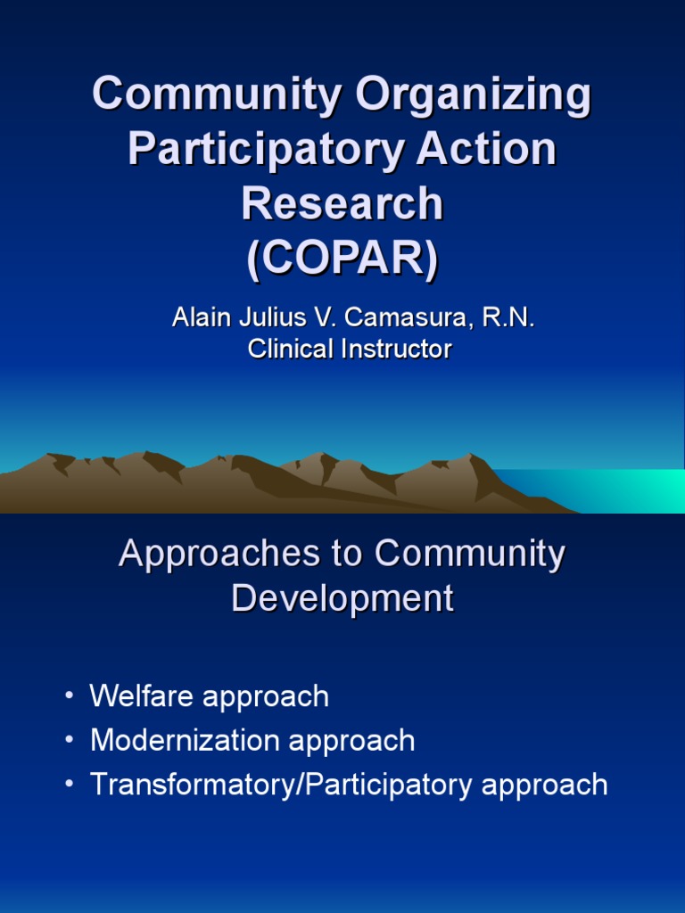 Community Organizing Participatory Action Research | PDF | Leadership ...