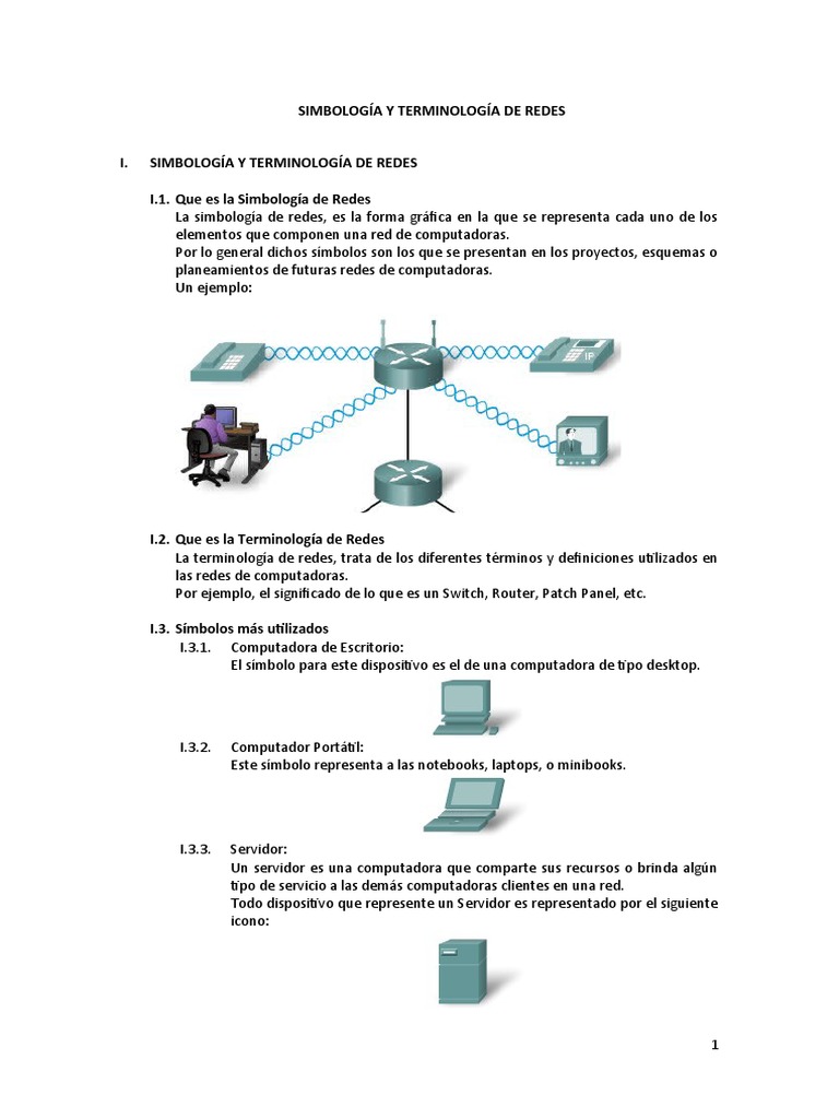 Simbologia de Redes | PDF | Punto de acceso inalámbrico | Red de ...