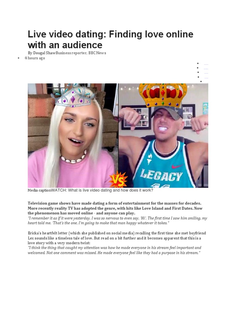 Live Video Dating | PDF | Mobile App | Blog