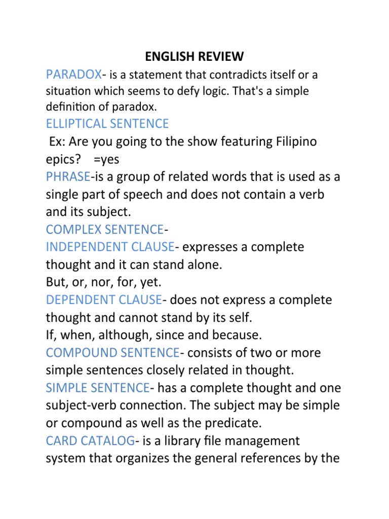 Paradox: English Review | PDF