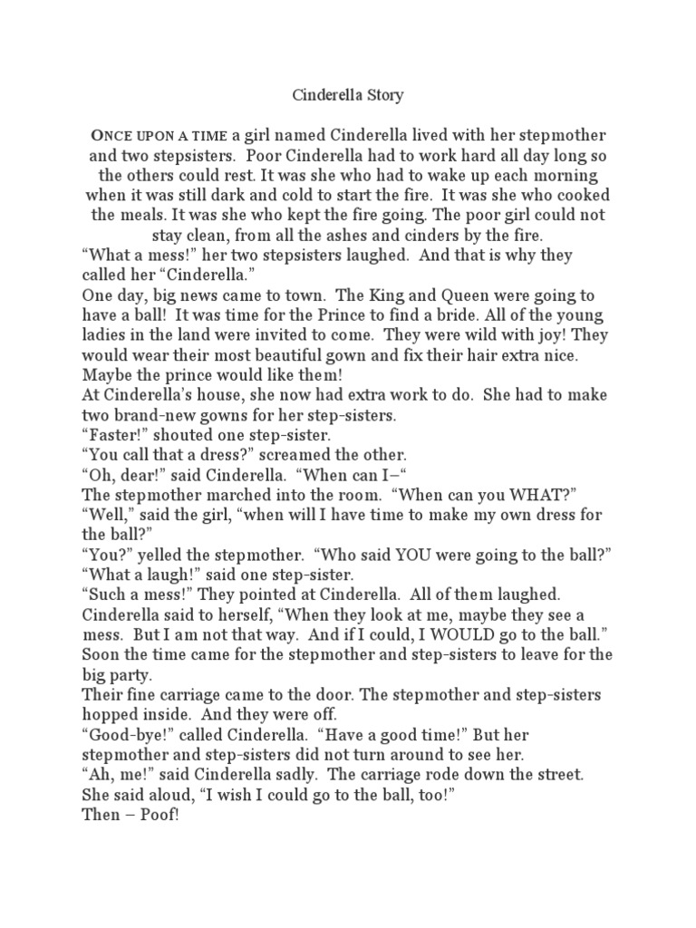 Cinderella Story | Download Free PDF | Cinderella