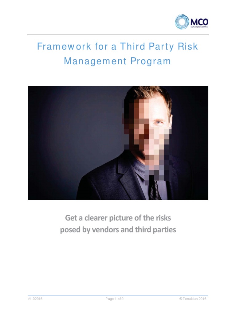 Framework For A Third Party Risk Management Program | PDF | Risk | Risk ...