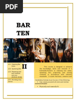 Learning Module 7 - BARTENDING | PDF | Cocktails | Drink