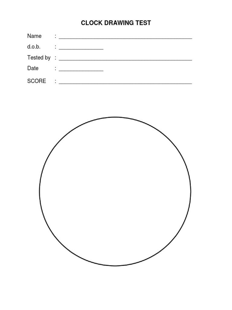 ClockDrawingTest PDF | PDF