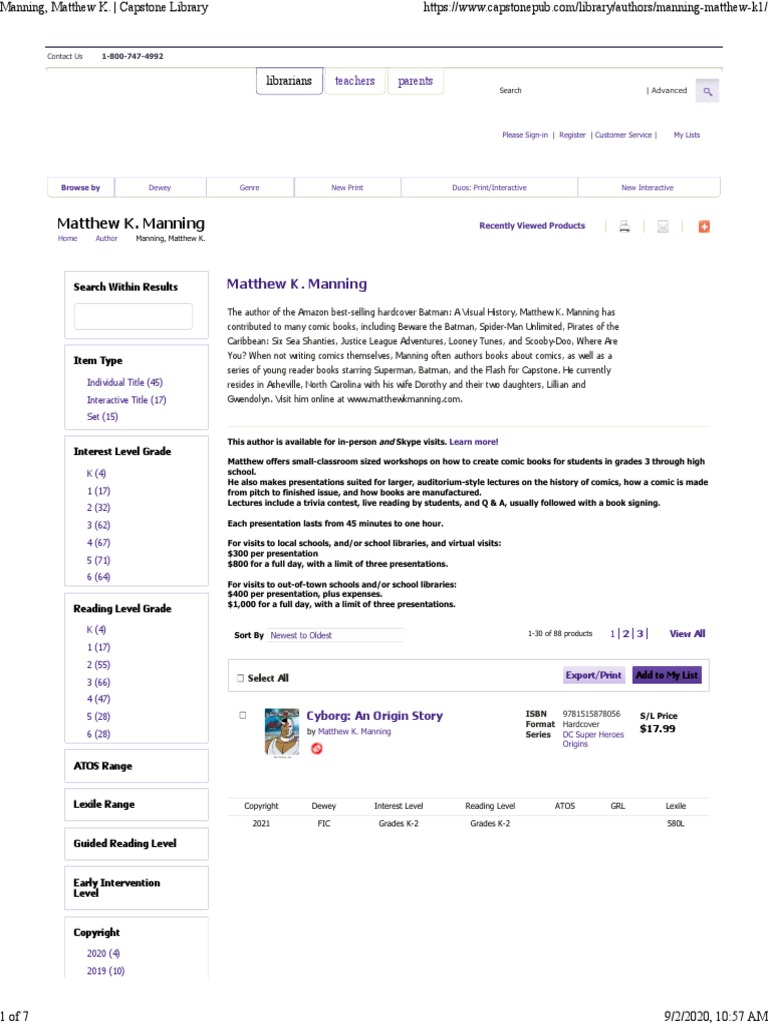 Matthew K. Manning | PDF | Comic Book | Books