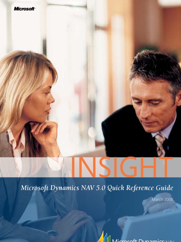 NAV 5 Quick Reference Guide | PDF | Microsoft Dynamics Nav | Invoice