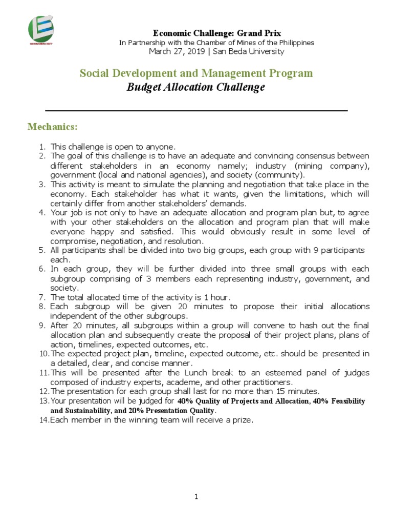 Budgeting for Sustainable Development: Allocating Resources to Address ...