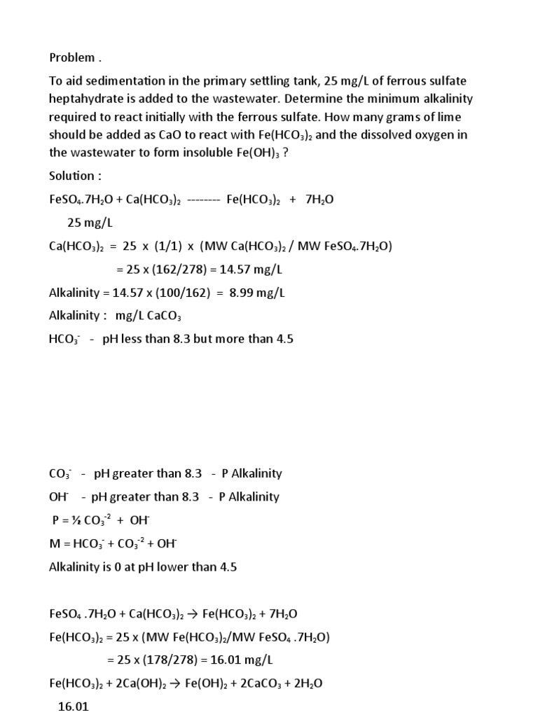 Sample Problem and Solution | PDF