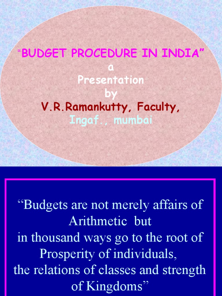 Budget Procedure in India Explained | PDF | Budget | Taxes