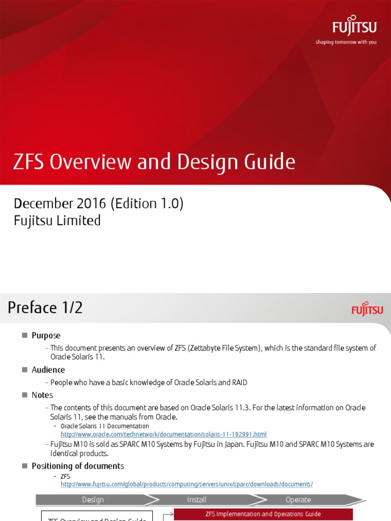 ZFS Overview and Design Guide PDF | PDF | File System | Hard Disk Drive