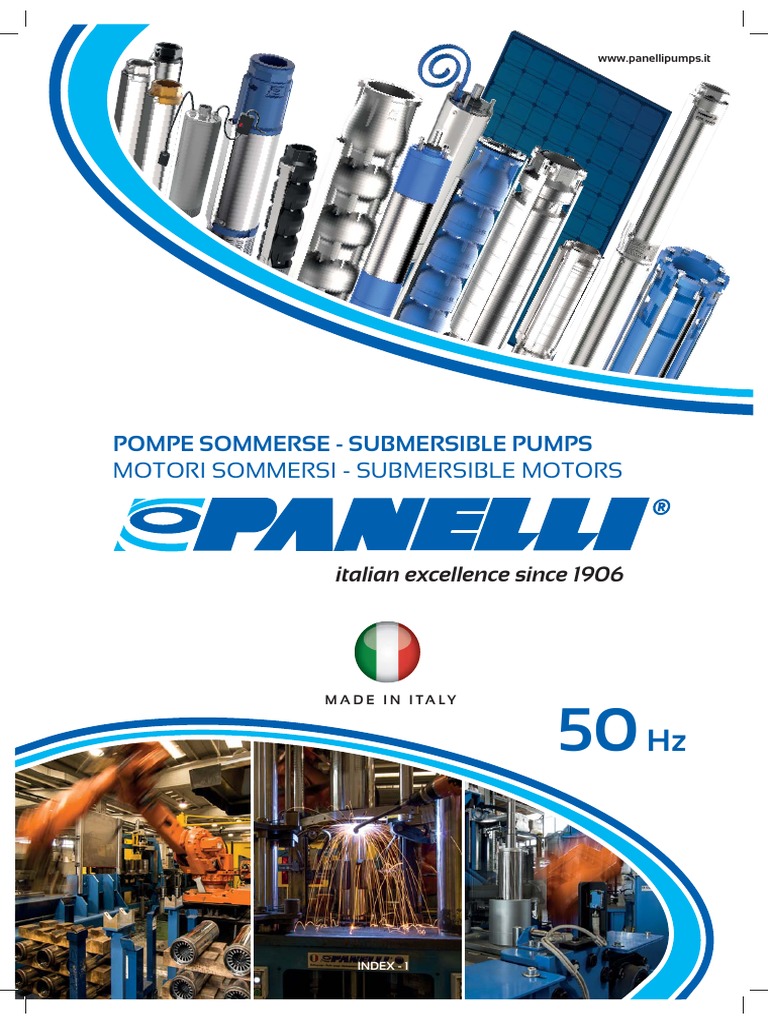 Panelli Pumps Full Brochure 2018 | PDF | Hydraulics | Building Materials