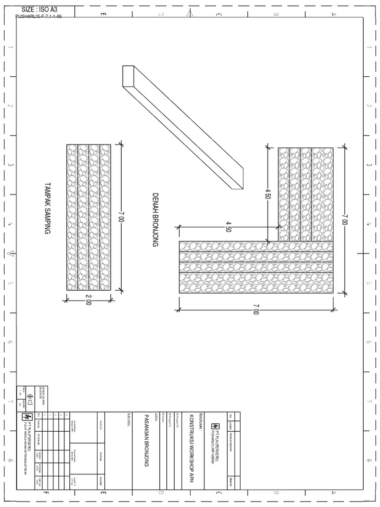Desain dan Detail Pasangan Bronjong | PDF
