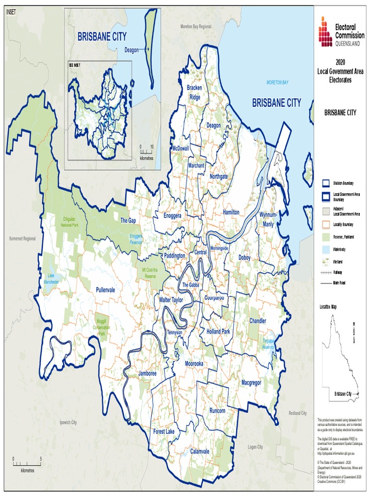 2020 Local Government Area Electorates: Brisbane City | PDF