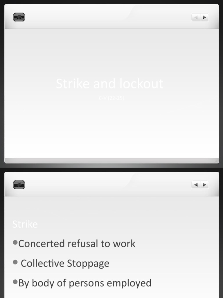 Strike and Lockout | PDF | Lockout (Industry) | Strike Action
